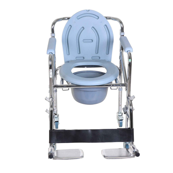 MHL 308 - Commode Chair With Footrest & Wheels – Hero Eco Med
