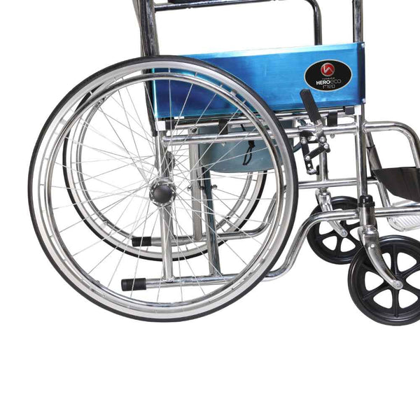 MHL 5002- C Manual Commode Wheelchair With Cushioned Seat – Hero Eco Med